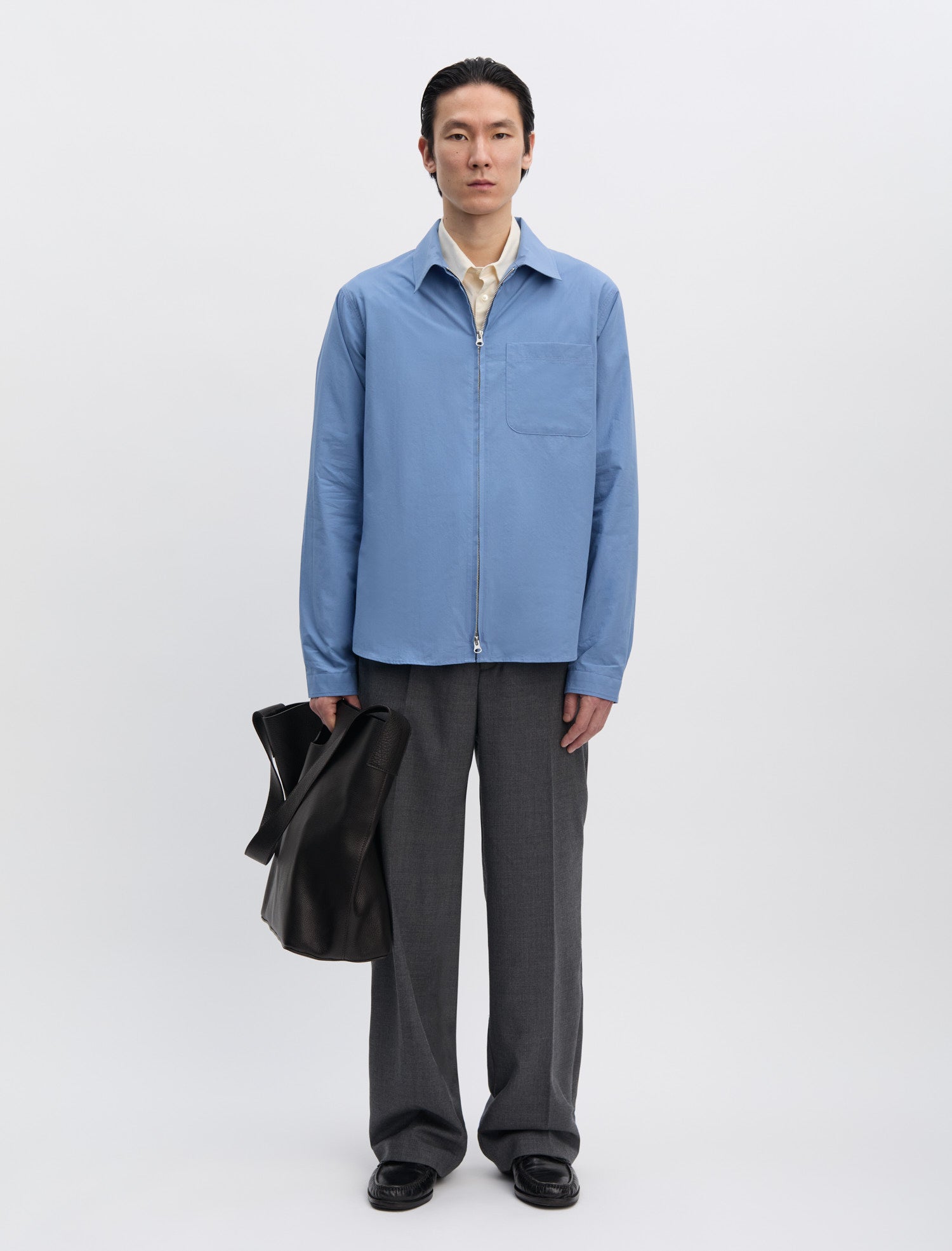 ANOTHER Zip Shirt 1.0 JPN, Ocean Blue - ANOTHER ASPECT