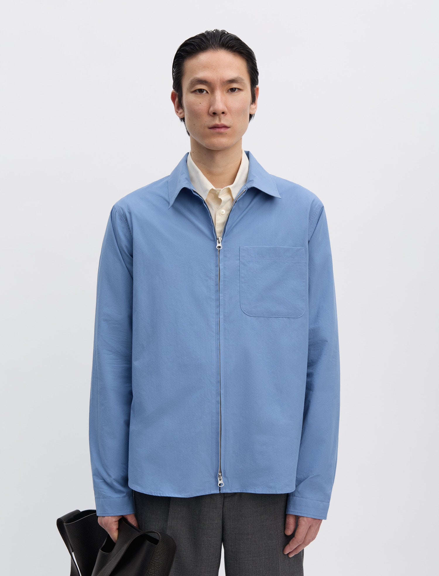 ANOTHER Zip Shirt 1.0 JPN, Ocean Blue - ANOTHER ASPECT